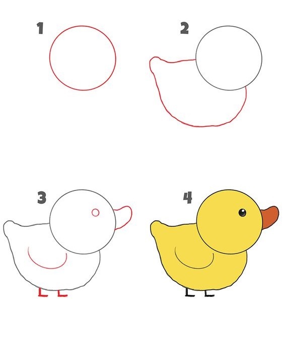 8 cách vẽ con vịt đẹp, cute, đơn giản nhất cho bé tập vẽ
